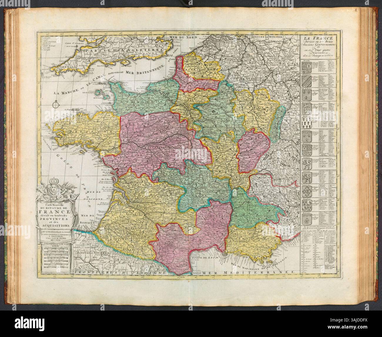This 1792 edition of the Atlas der Wereld by Jan Barend Elwe features ...