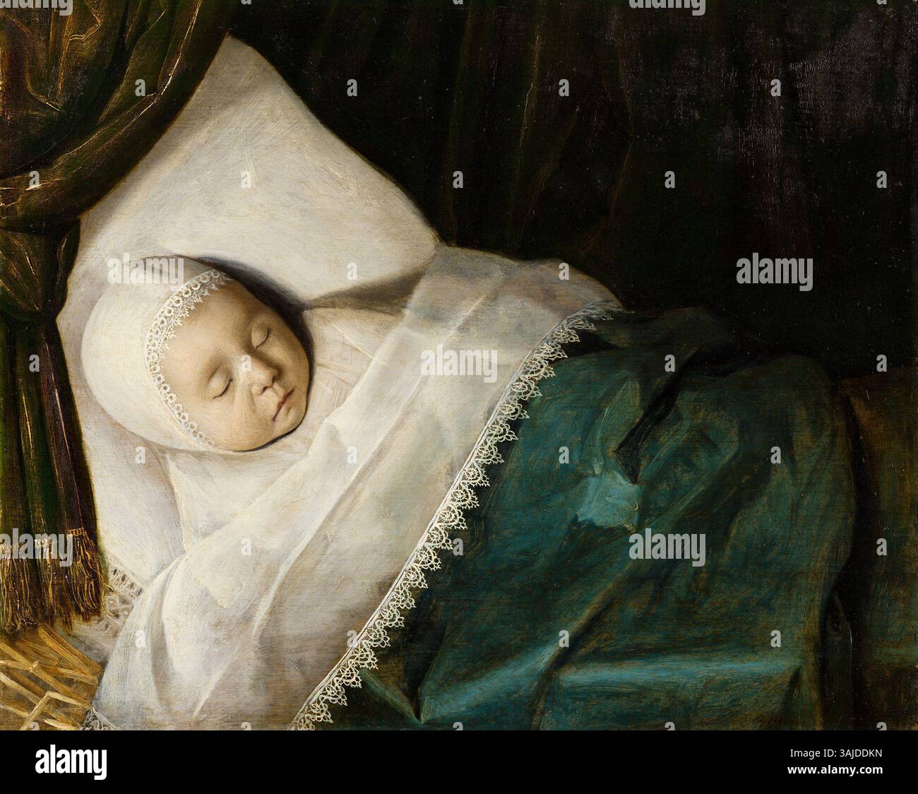 The 'Portrait of a Child on its Deathbed' from the Honigh family ...