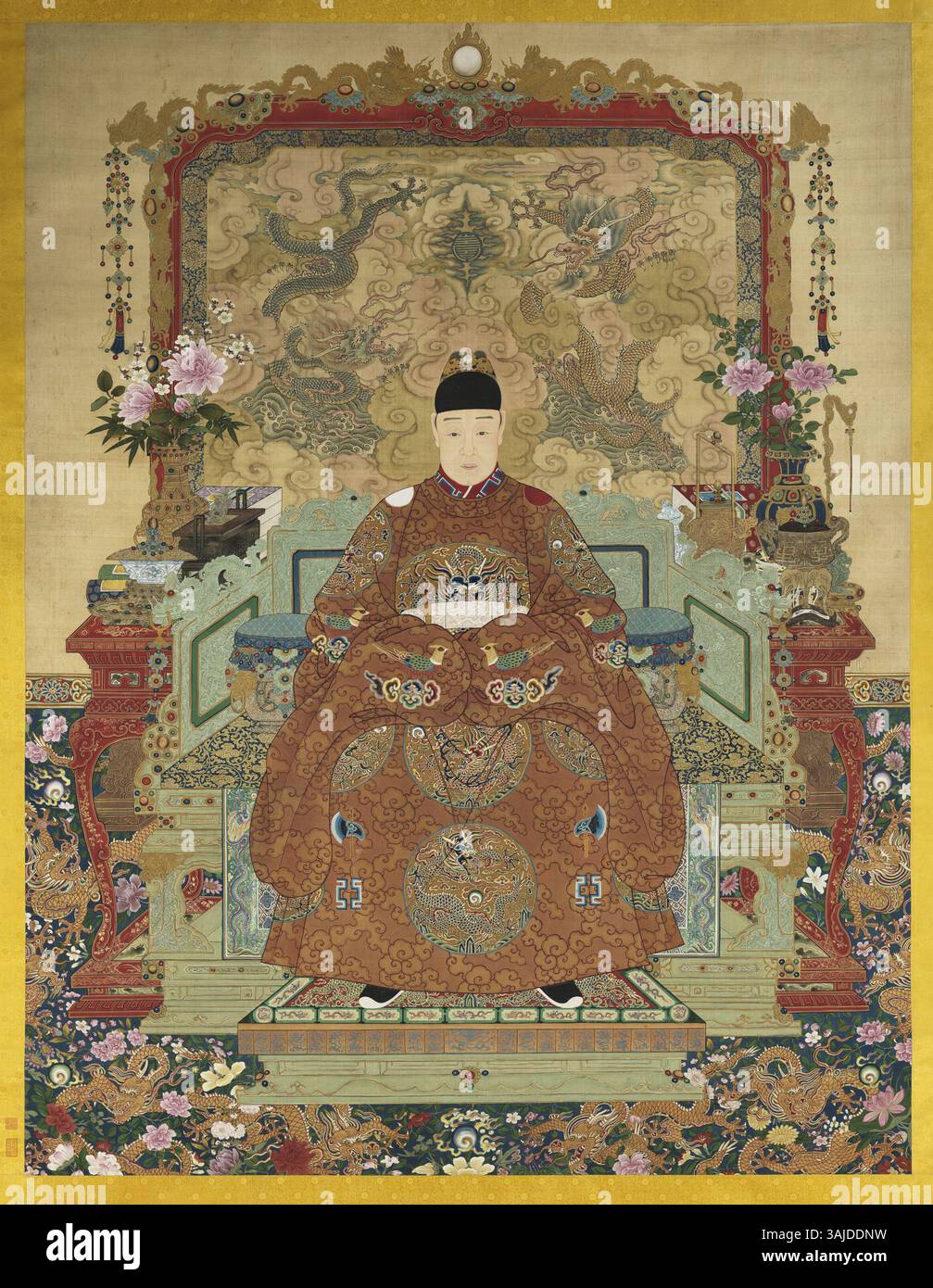 This seated portrait of Emperor Xizong, also known as Tianqi, was ...