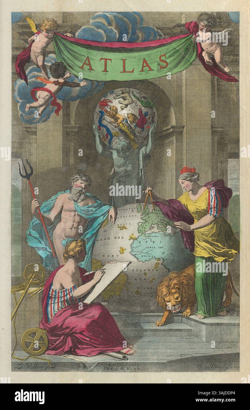 Jan Barend Elwe’s 1792 Atlas der wereld is a detailed world atlas ...