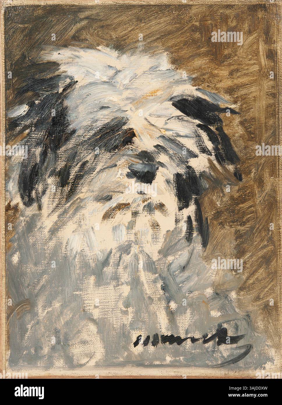 Édouard Manet's 1879 painting Minnay depicts a young woman in a seated ...