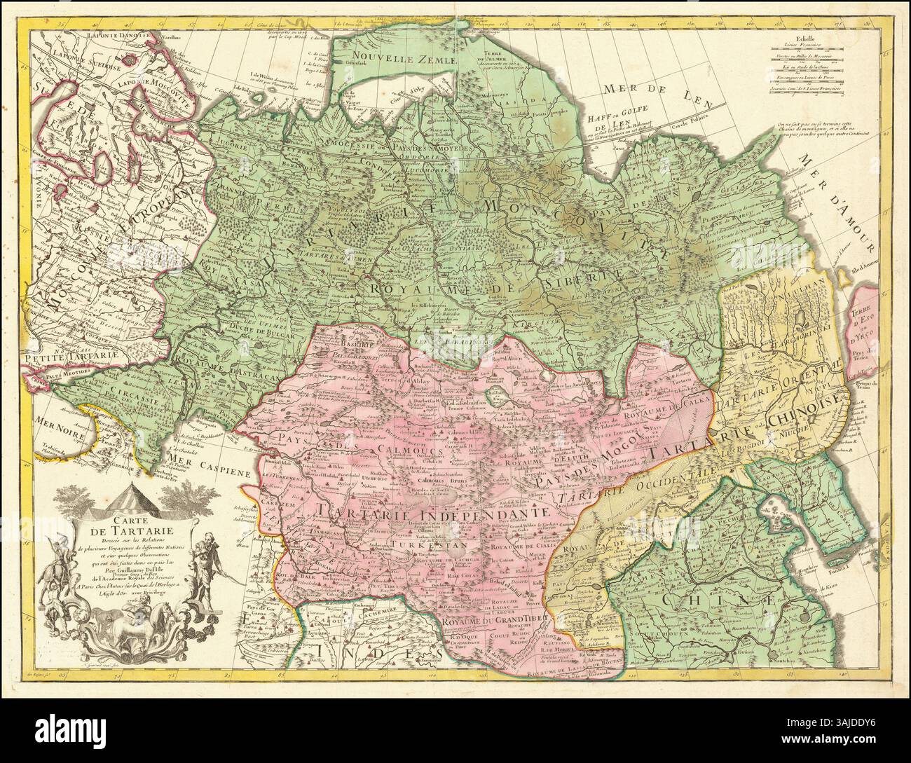 This 1706 map by Guillaume de L'Isle, *Carte de Tartarie*, offers ...