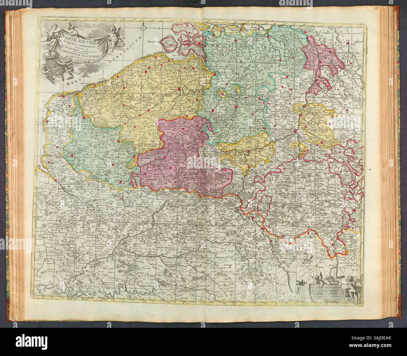 This 1792 edition of the Atlas der Wereld by Jan Barend Elwe contains ...