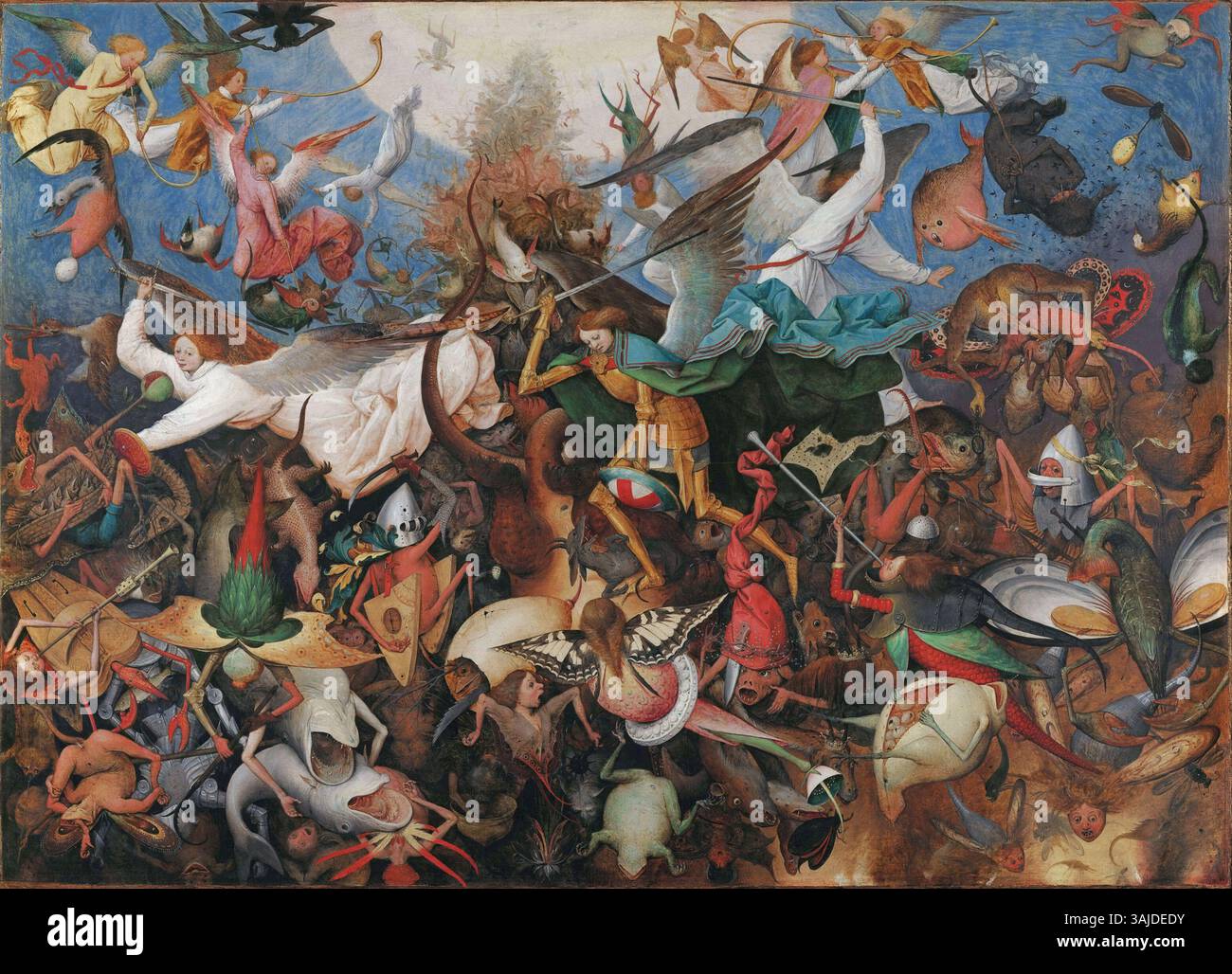 Pieter Bruegel the Elder’s 1562 painting 'The Fall of the Rebel Angels ...