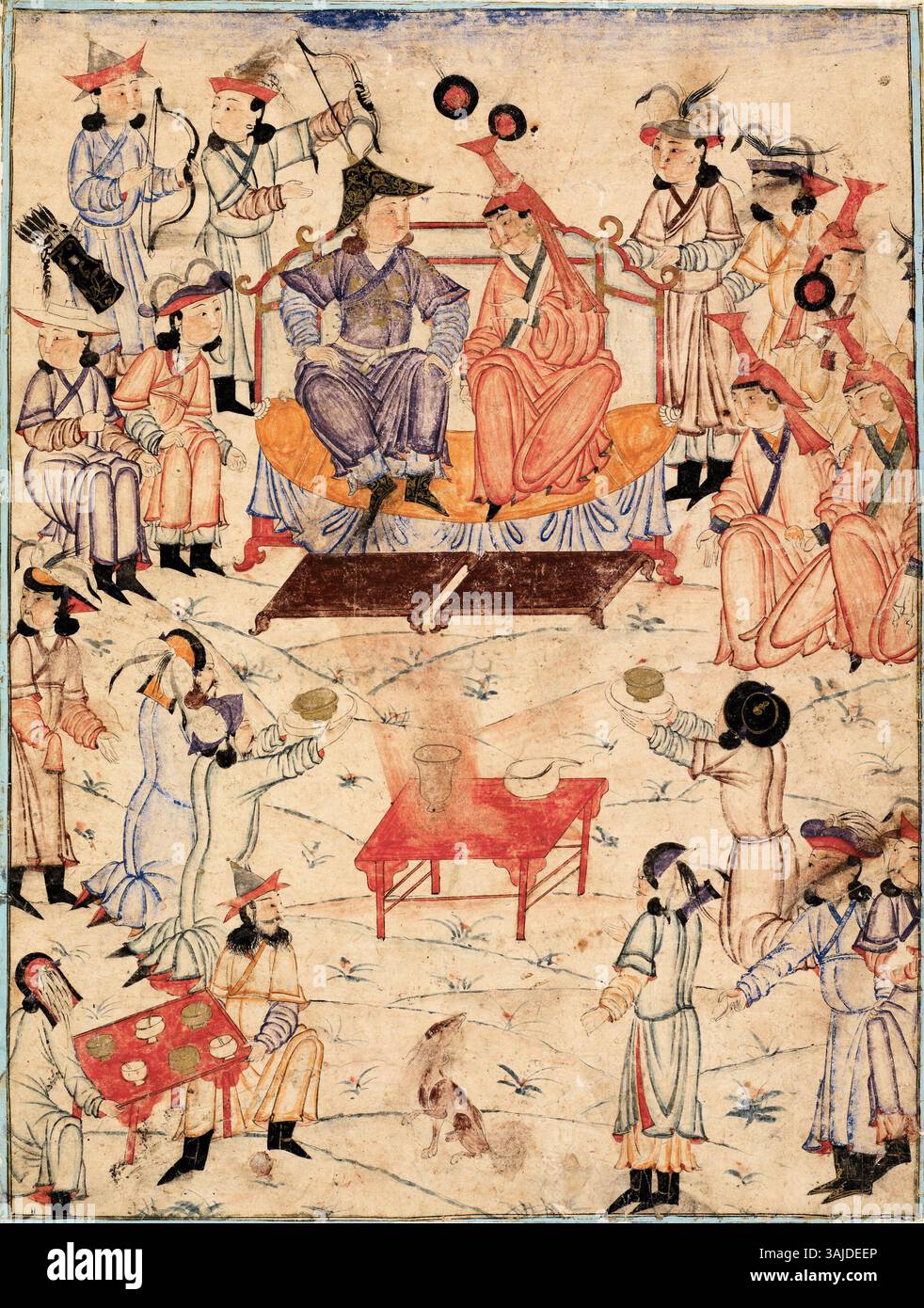 This early 14th-century manuscript illustration from the Diez Album ...