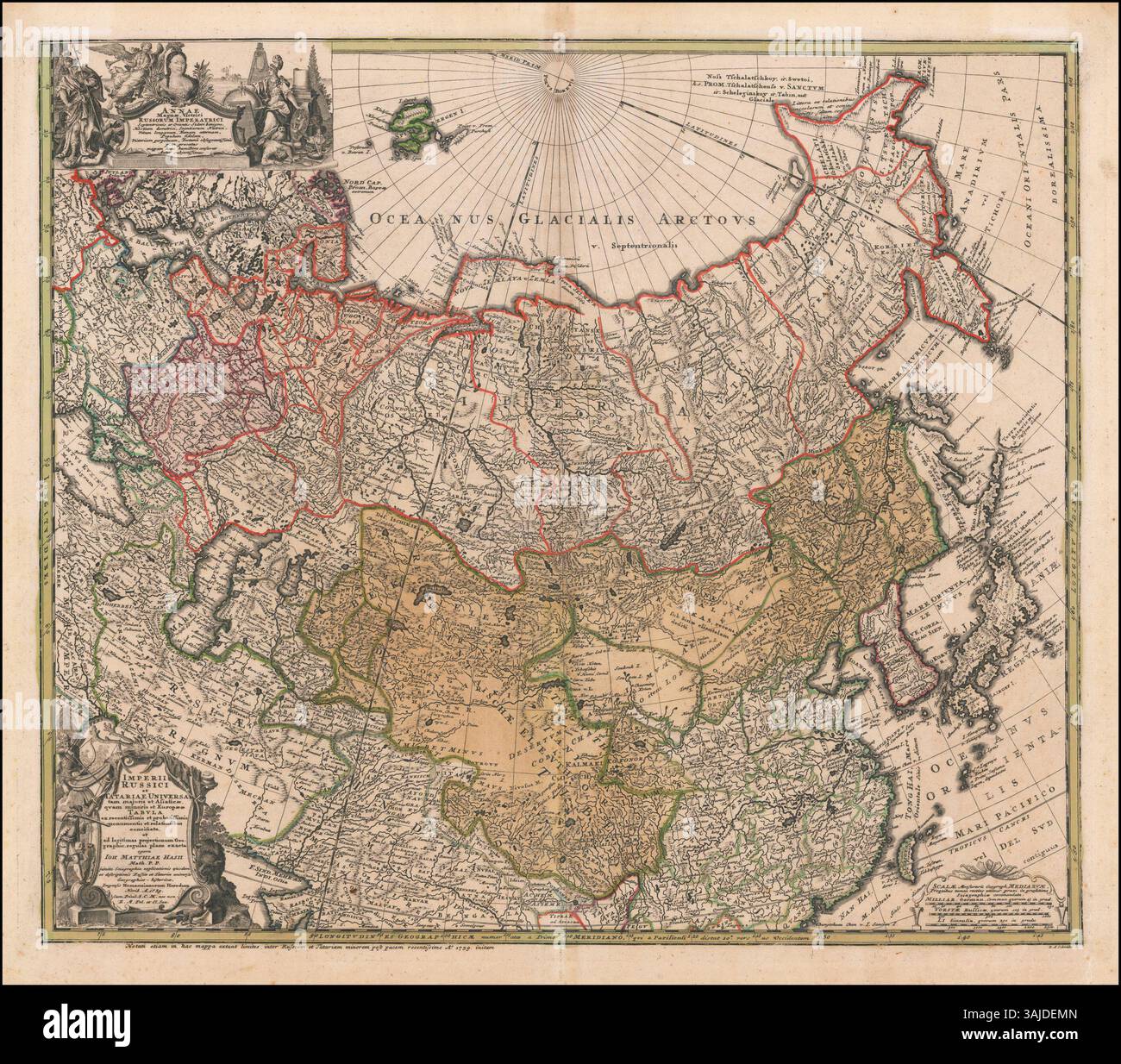 This 1739 map by Johann Matthias Hase illustrates the territories of ...