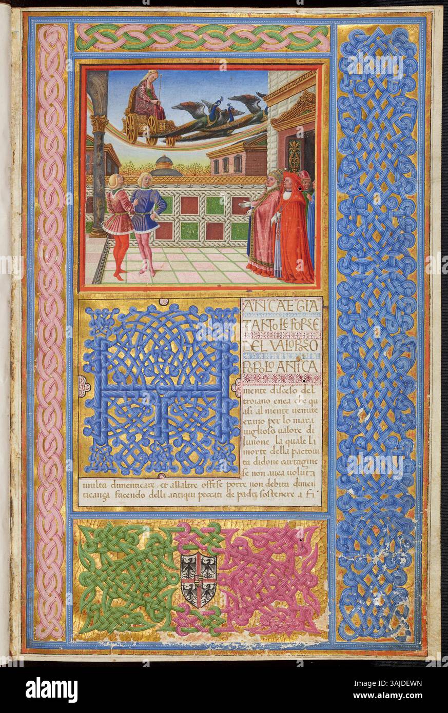 The *Filocolo* manuscript by Giovanni Boccaccio, circa 1464, is ...
