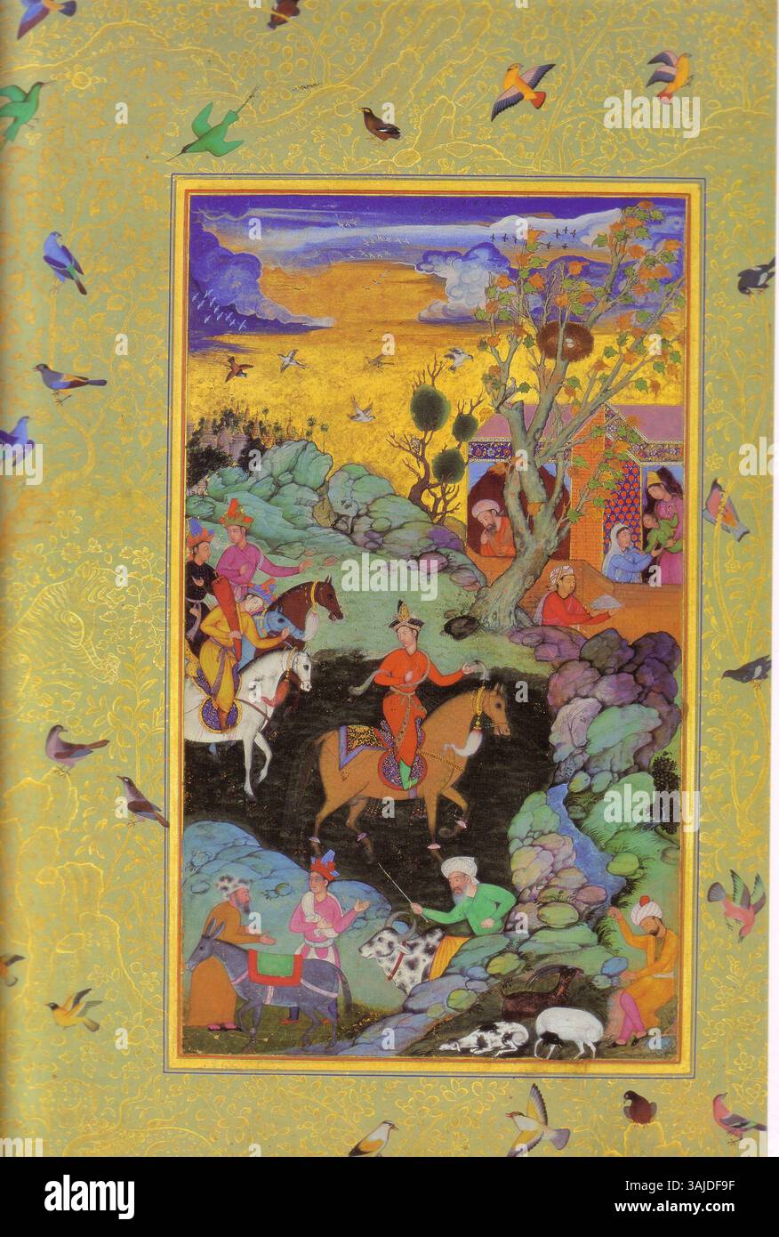 A folio from the Golshan Muraqqa, created in the first half of the 17th ...