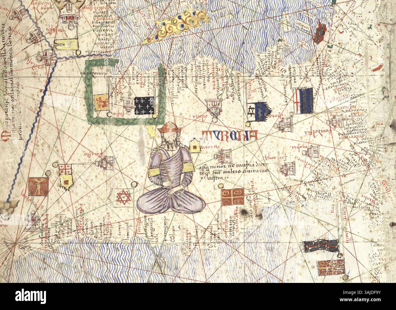 The Catalan Atlas, created in 1375, includes a detailed depiction of ...