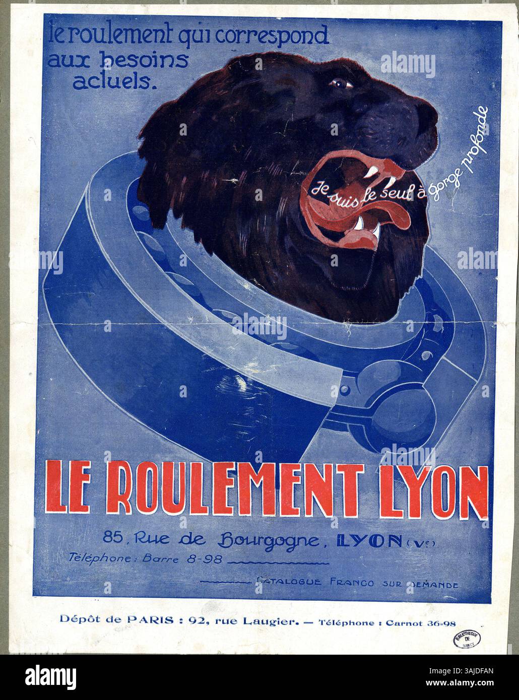 Print depicting the historical 'Le Roulement de Lyon', created between ...