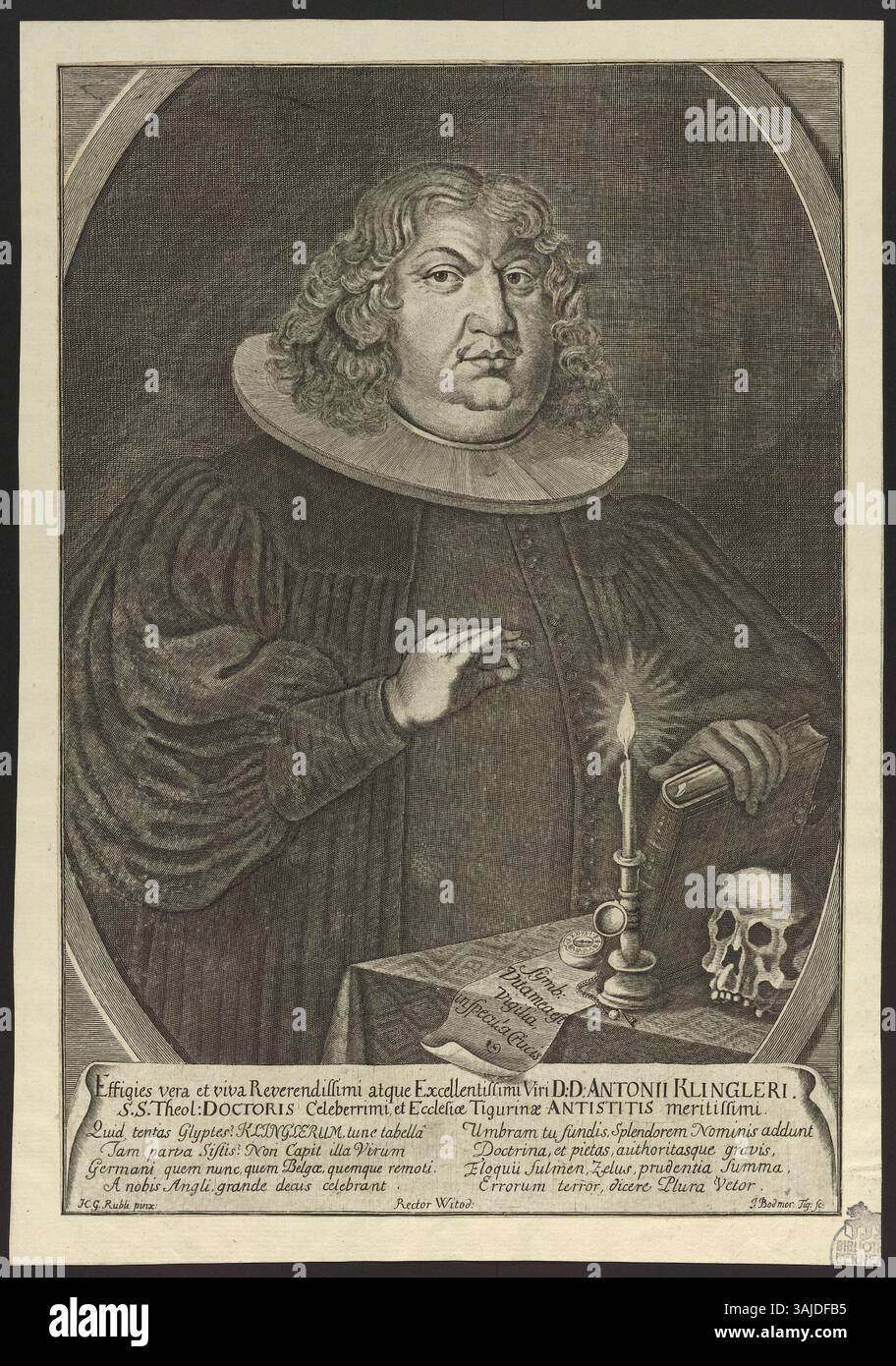 The portrait of Anton Klingler, created by Hans Heinrich Bodmer, is an ...