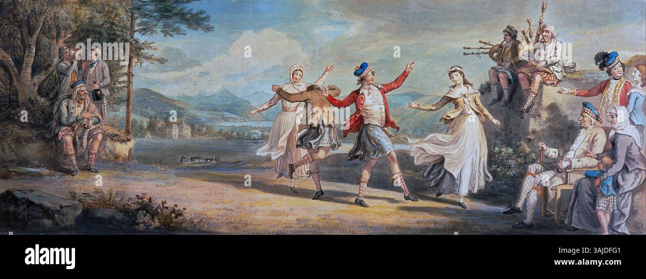 This 1780 drawing by David Allan captures the spirited motion of a ...