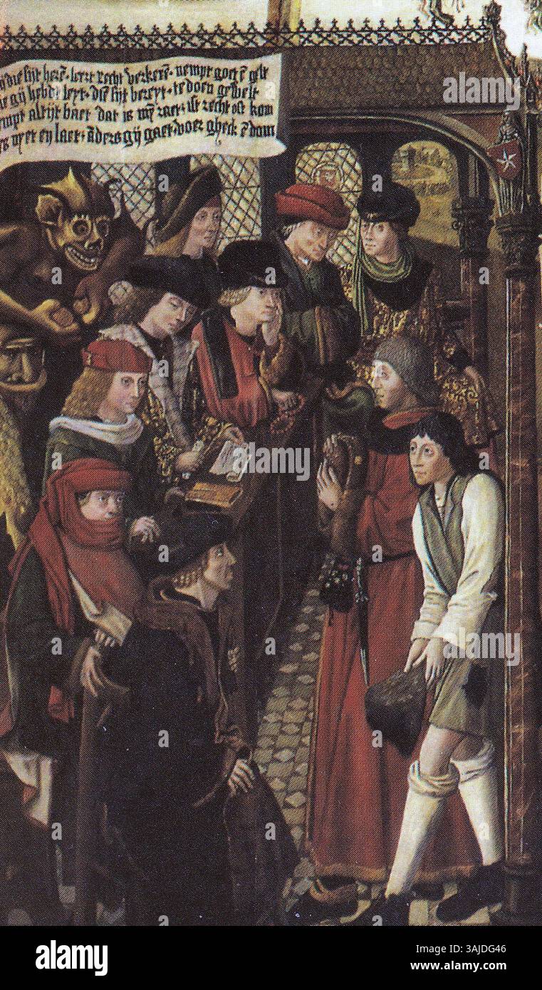 Jan van Brussel's 1477 'Justice Panel' in Maastricht Town Hall portrays ...