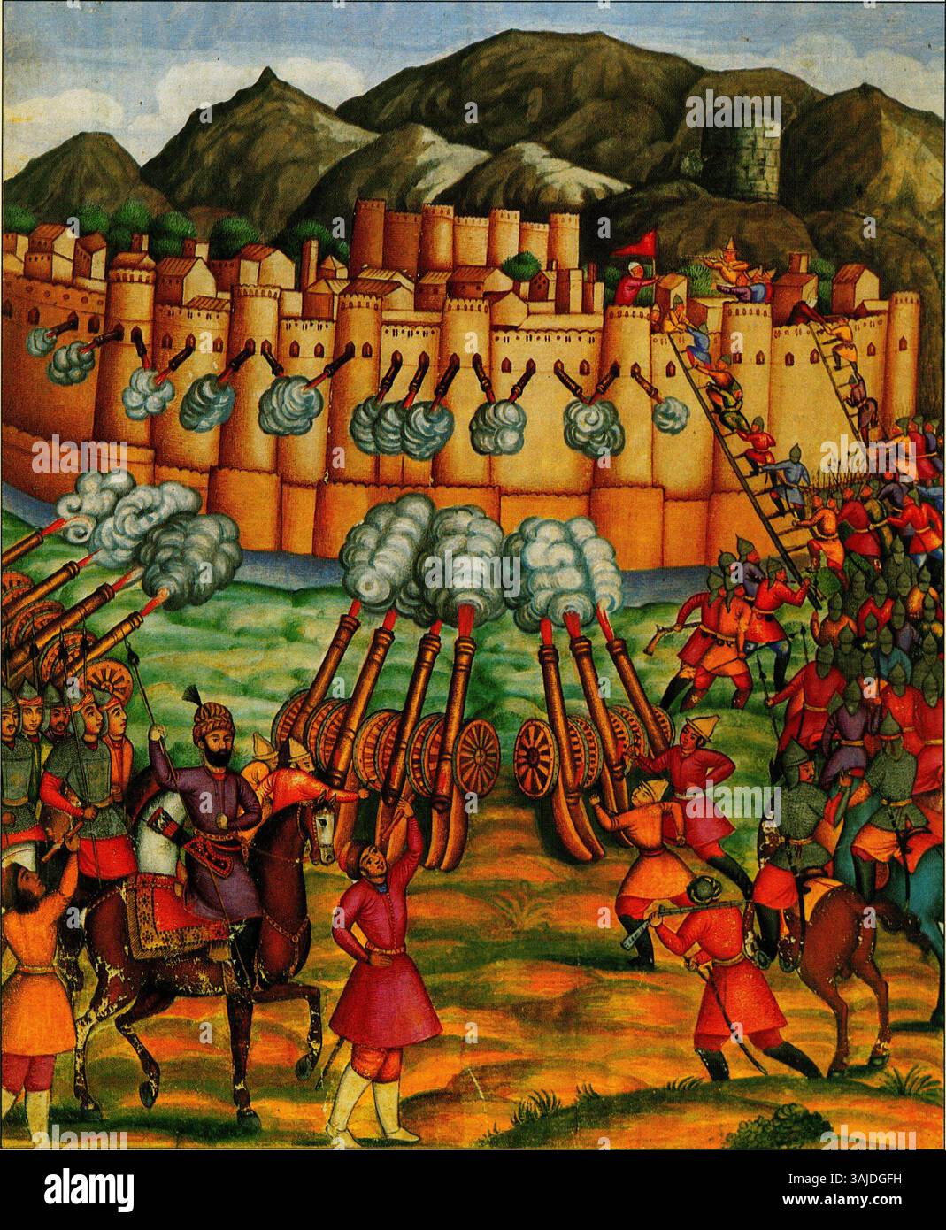 A page from the 1757 manuscript Jahangusha-ye Naderi describing the ...