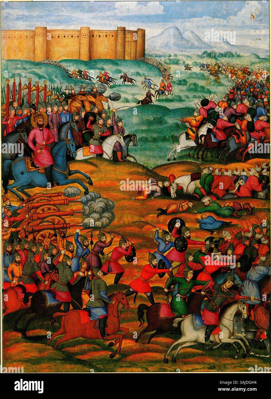 This page from the 1757 Jahangusha-ye Naderi manuscript depicts Nader ...