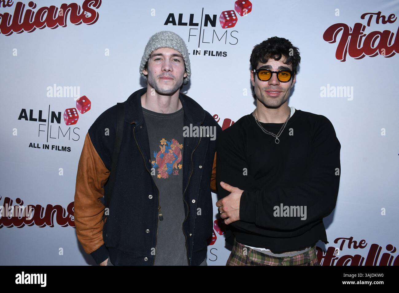 Los Angeles, California, USA 10th April 2025 (L-R) Actor William Mann ...