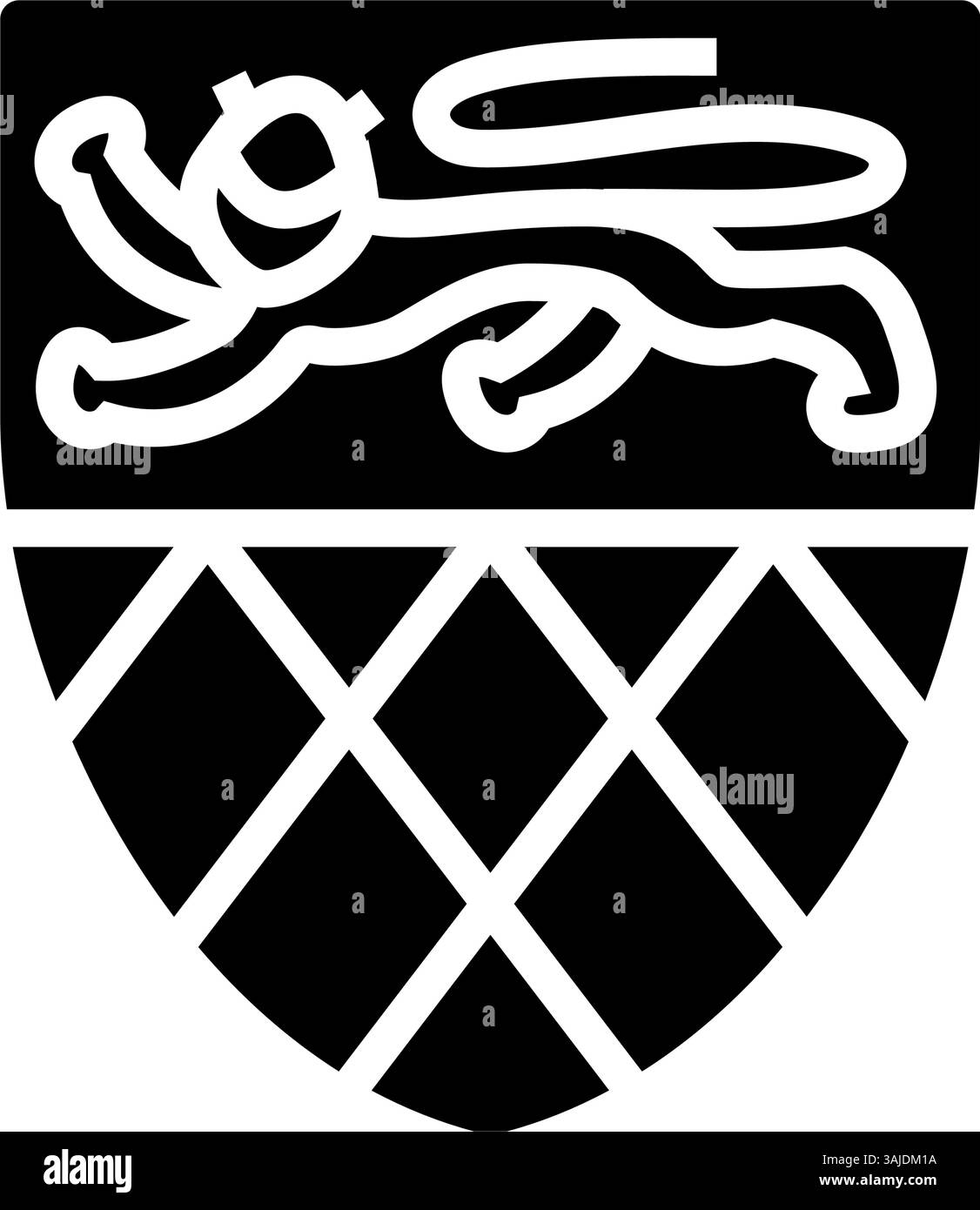 shield heraldry medieval glyph icon vector illustration Stock Vector ...