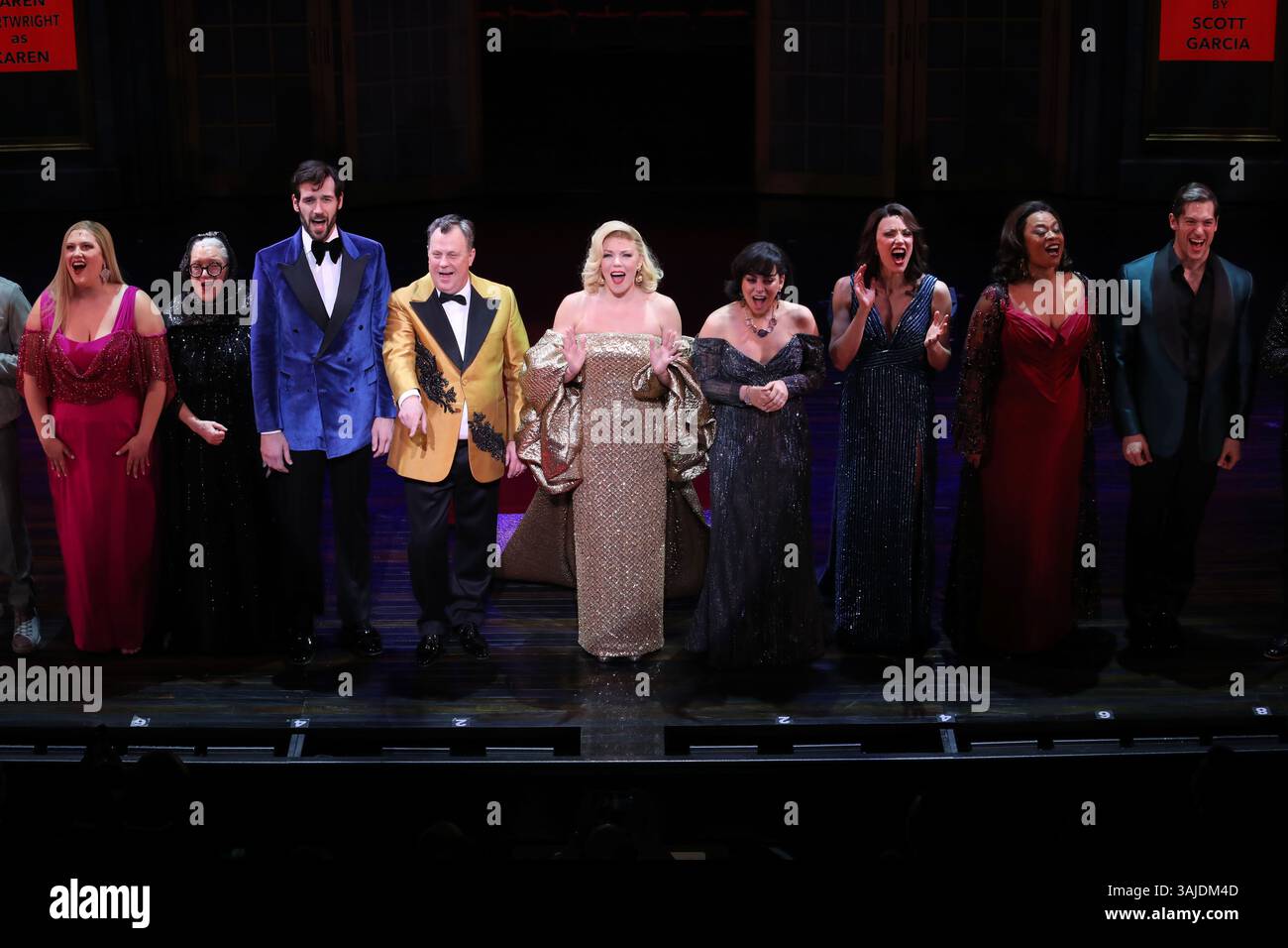 New York, New York, USA. 10 April 2025. Brooks Ashmanskas, Robyn Hurder ...