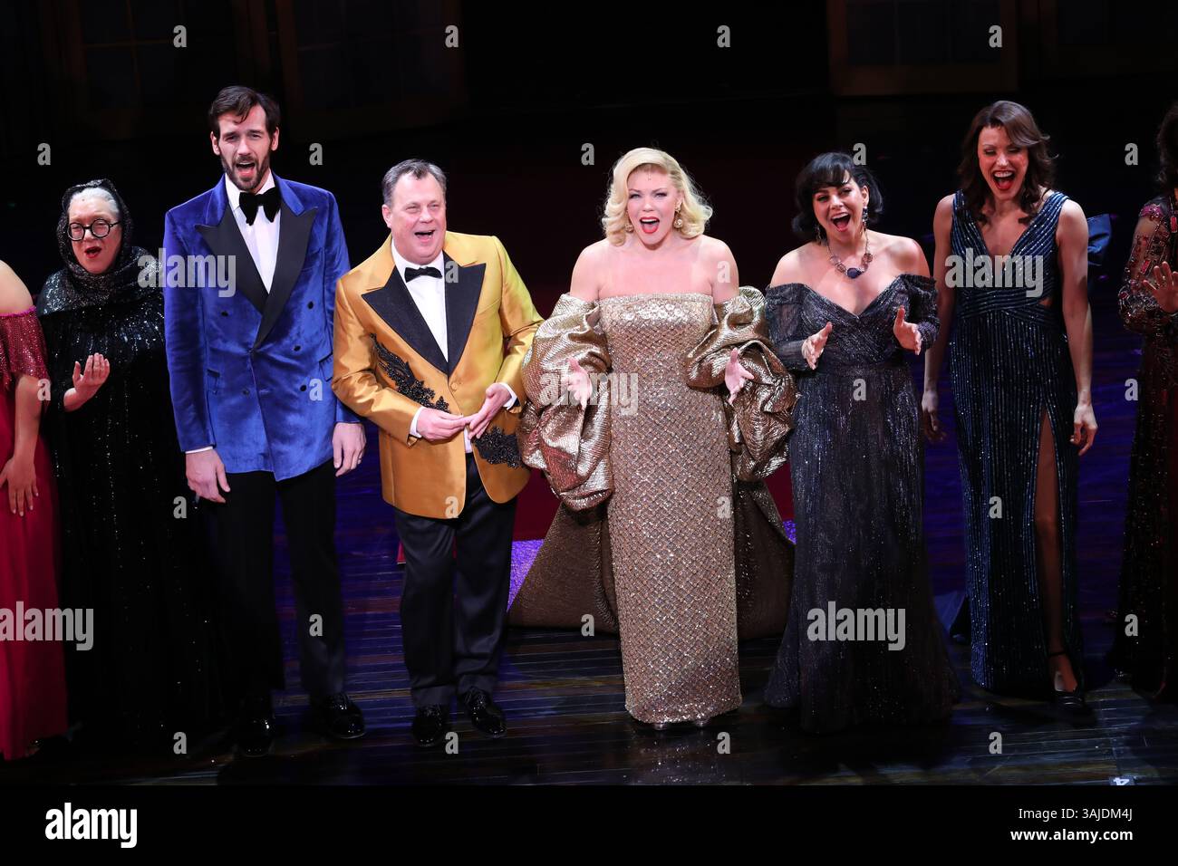 New York, New York, USA. 10 April 2025. Brooks Ashmanskas, Robyn Hurder ...