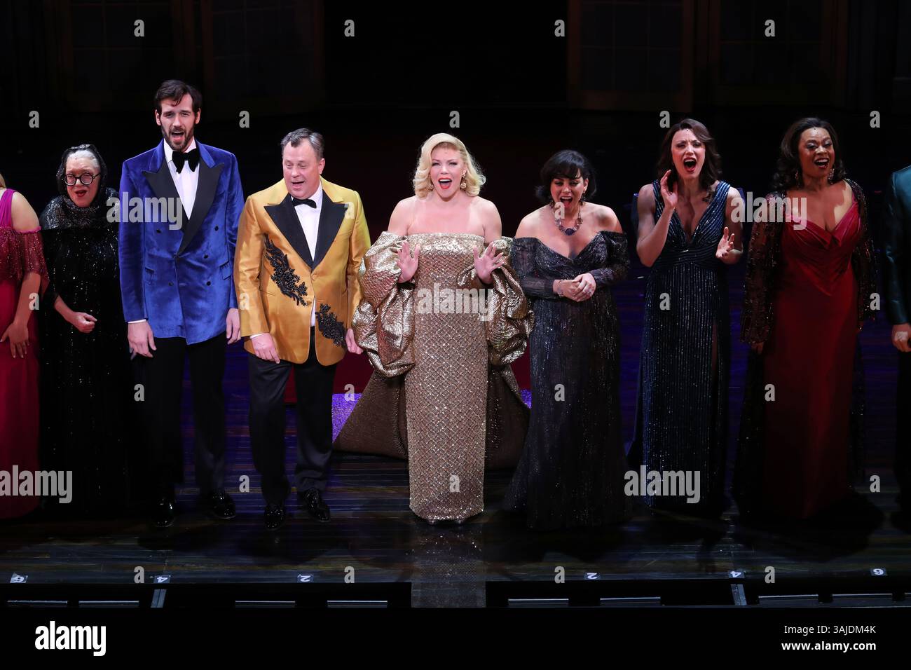 New York, New York, USA. 10 April 2025. Brooks Ashmanskas, Robyn Hurder ...