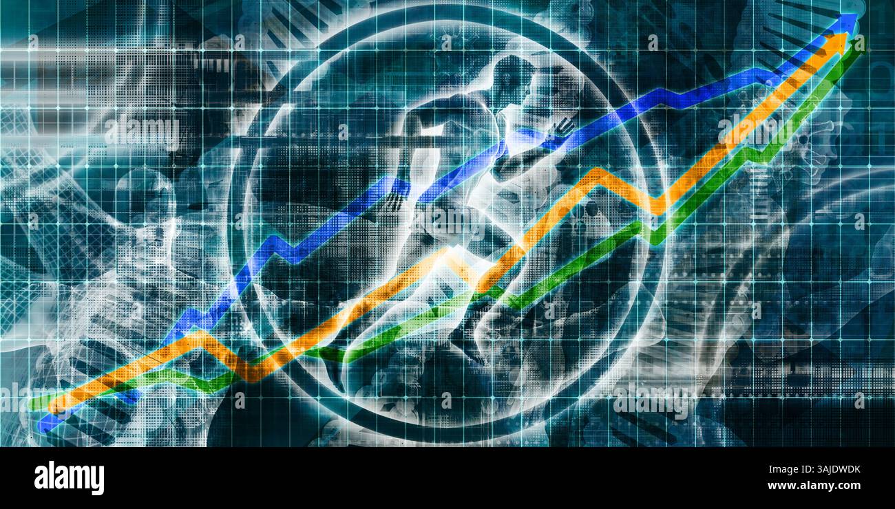 Medical Background and a Reporting Science System Stock Photo - Alamy