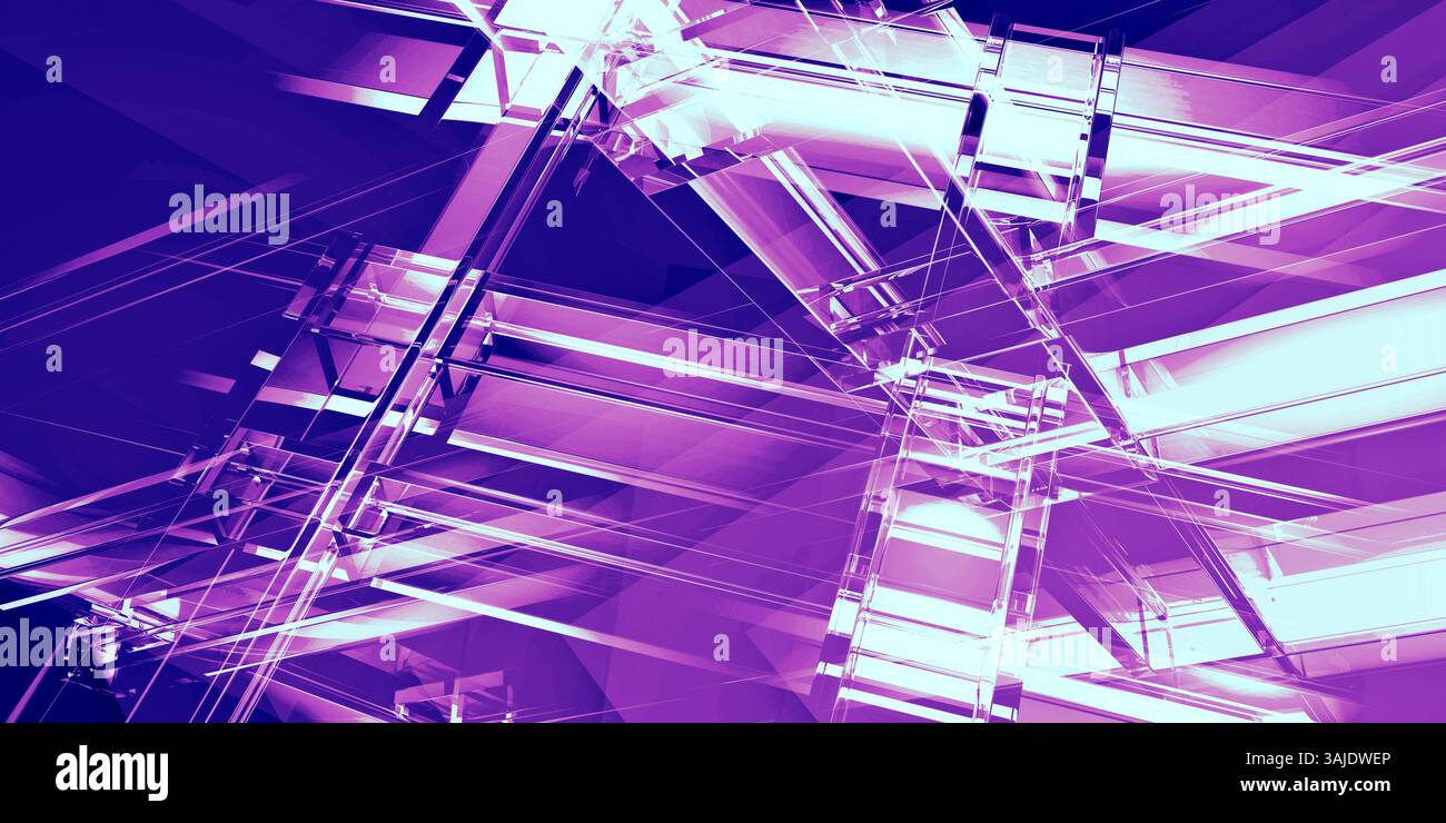 Purple Digital Matrix Cyber Technology Concept Art Stock Photo - Alamy