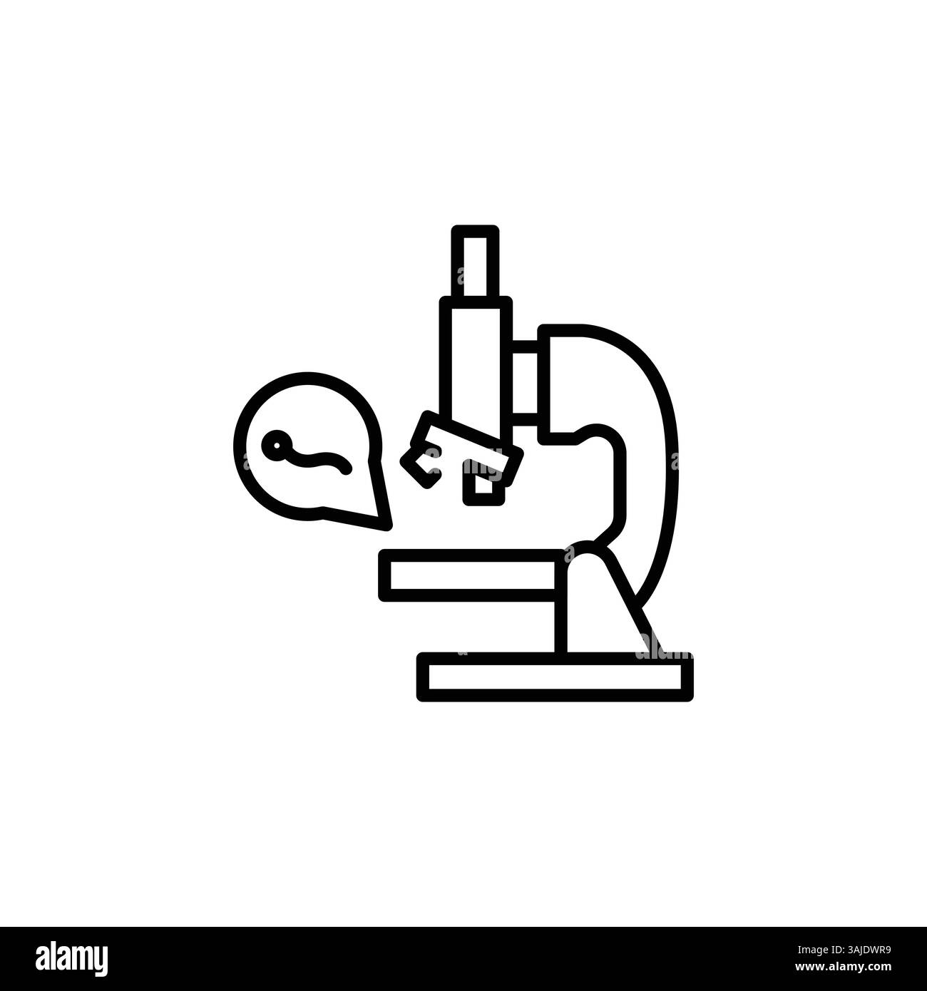 Laboratory Microscope Icon Stock Vector Image & Art - Alamy