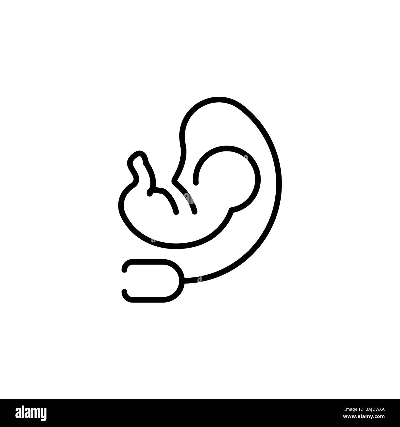 Fetus technology Icon Stock Vector Image & Art - Alamy