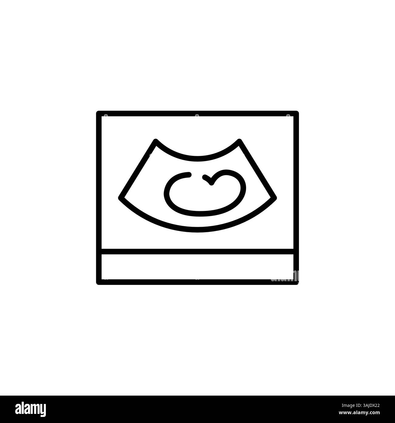 Medical ultrasound examination fetus Stock Vector Images - Alamy