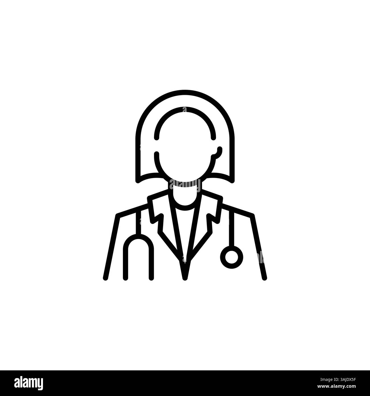 Female doctor Icon Stock Vector Image & Art - Alamy