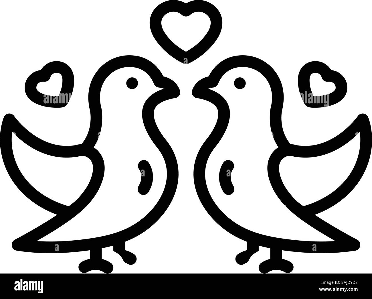 Icon for loving birds, loving Stock Vector Image & Art - Alamy