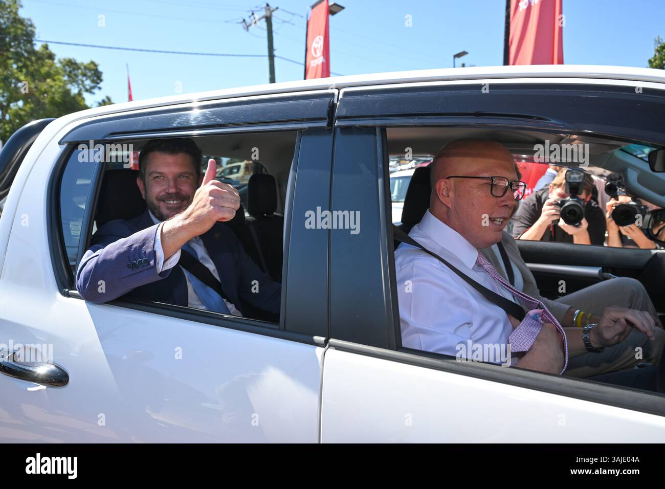 Perth, Australia. 11th Apr, 2025. Liberal candidate for Bullwinkel Matt ...