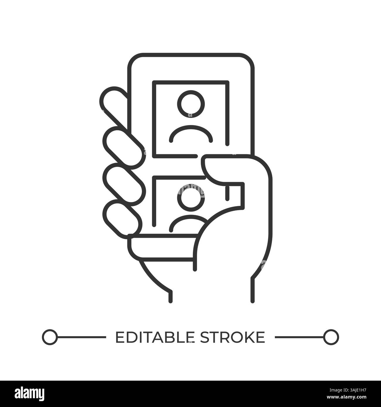 Online dating app Black and White Stock Photos & Images - Alamy