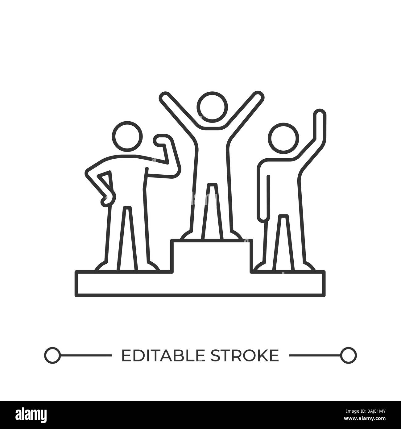 Line art icon winners Cut Out Stock Images & Pictures - Alamy