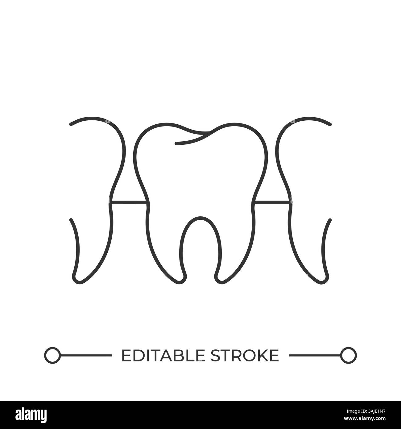 Healthy human tooth line icon Stock Vector Image & Art - Alamy