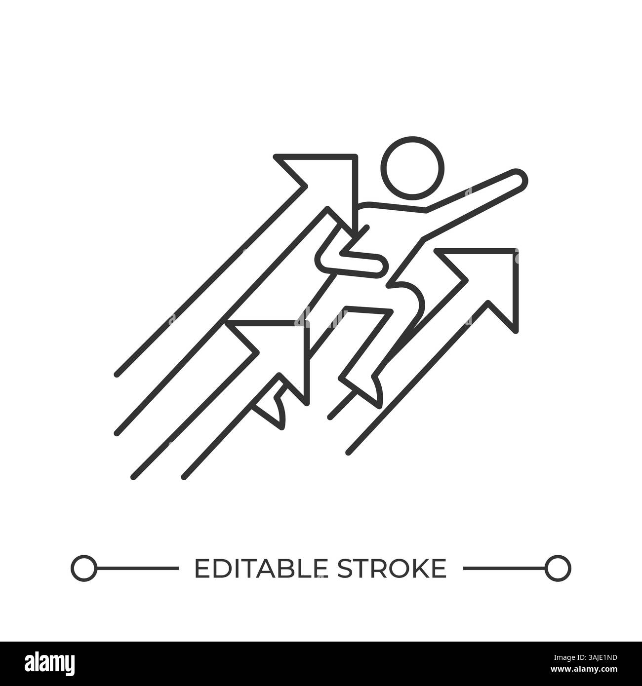 Personal development concept in Black and White Stock Photos & Images ...