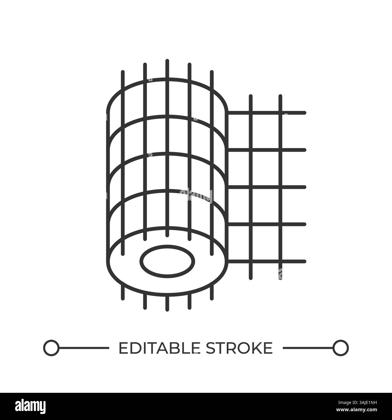 Wire mesh roll line icon Stock Vector Image & Art - Alamy