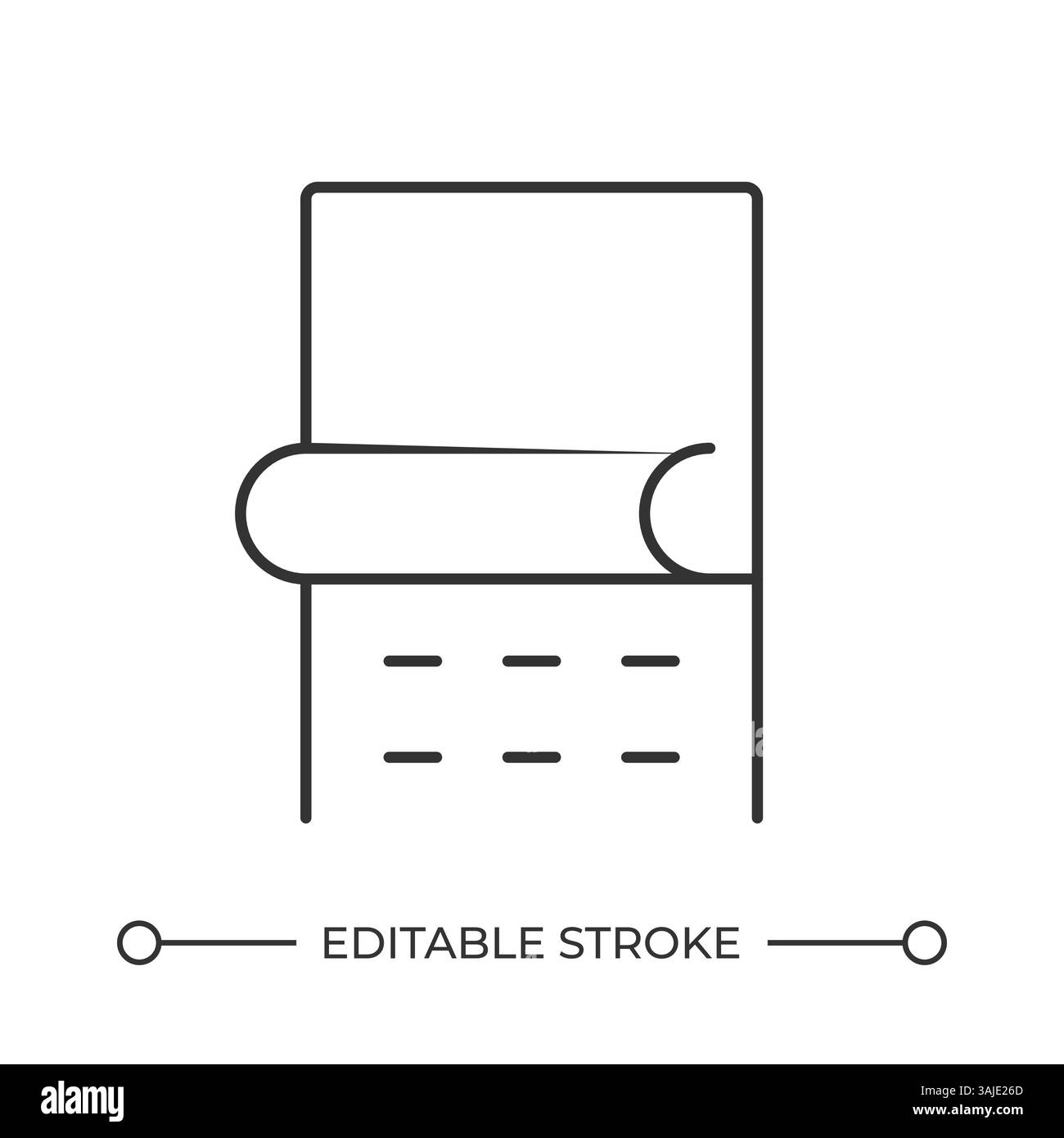 Wallpaper applying process line icon Stock Vector Image & Art - Alamy