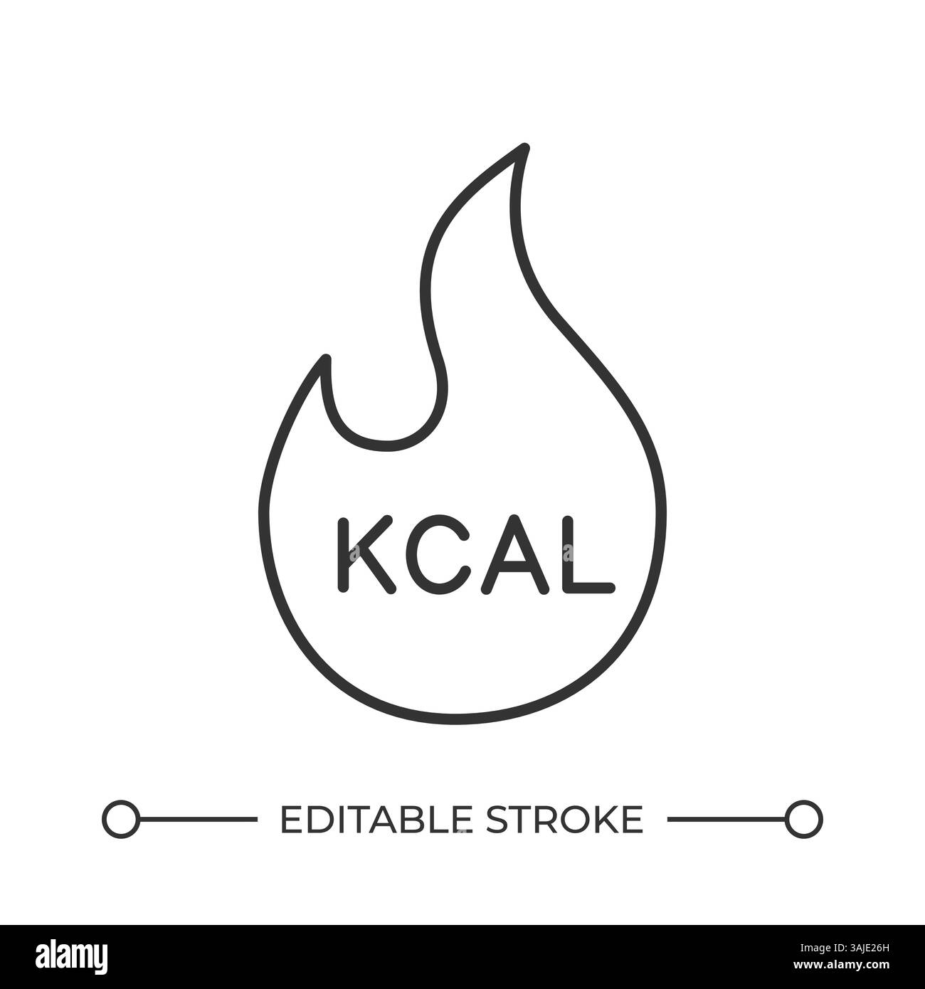 Burning calories line icon Stock Vector Image & Art - Alamy