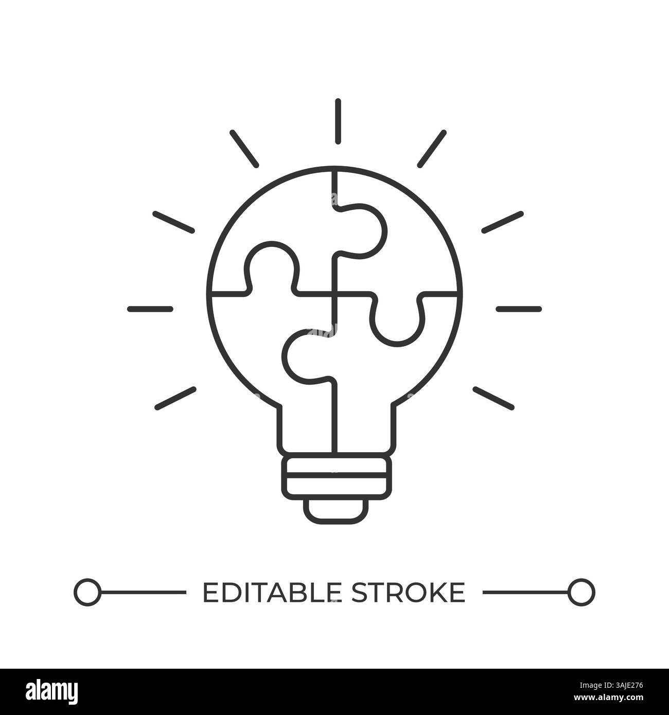 Innovative tasks solutions line icon Stock Vector Image & Art - Alamy