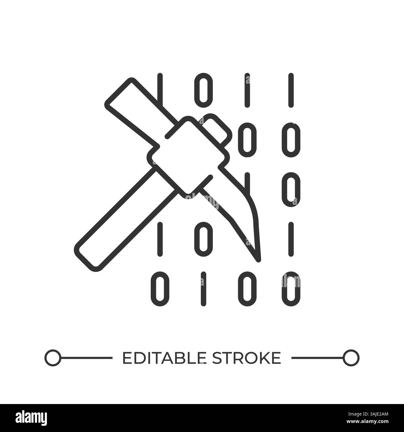 Digital data analysis image Black and White Stock Photos & Images - Alamy