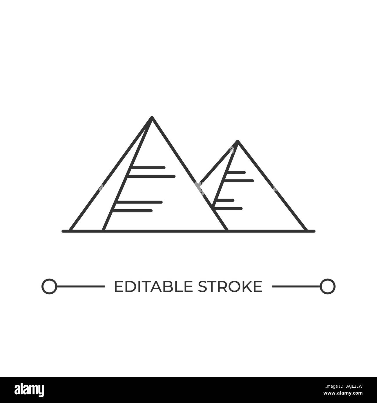 Pyramids egypt icon simple Cut Out Stock Images & Pictures - Alamy