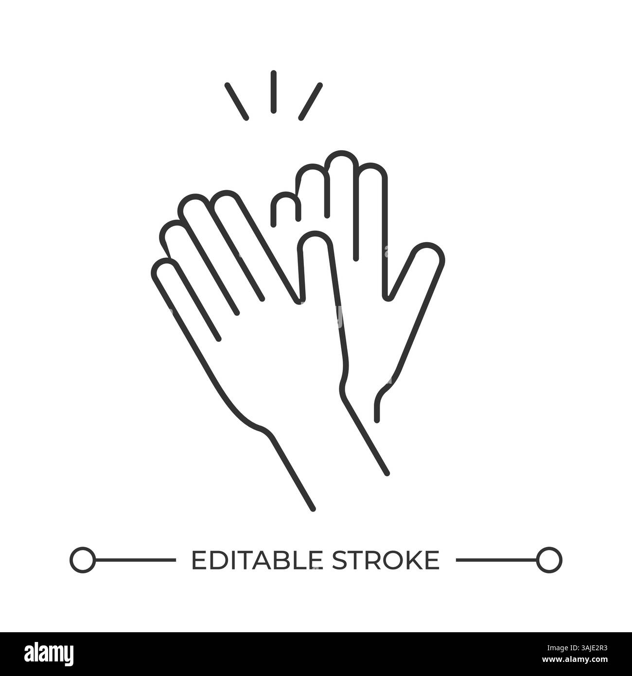 Applause greeting Black and White Stock Photos & Images - Alamy