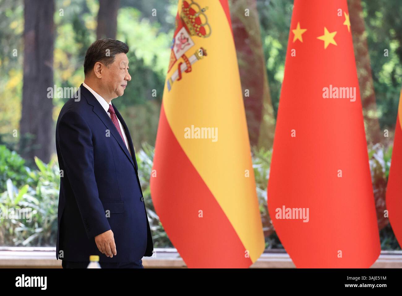 Chinese President Xi Jinping arrives for a bilateral meeting with ...