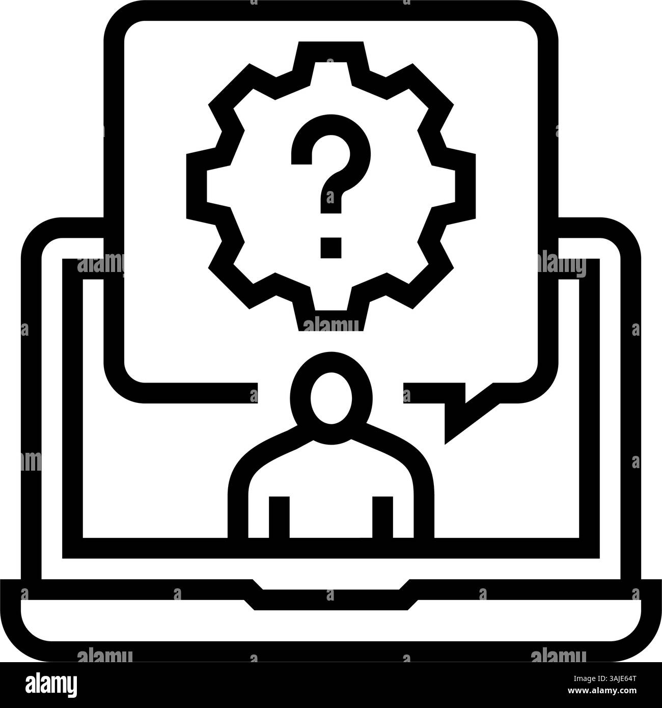 help desk information line icon vector illustration Stock Vector Image ...