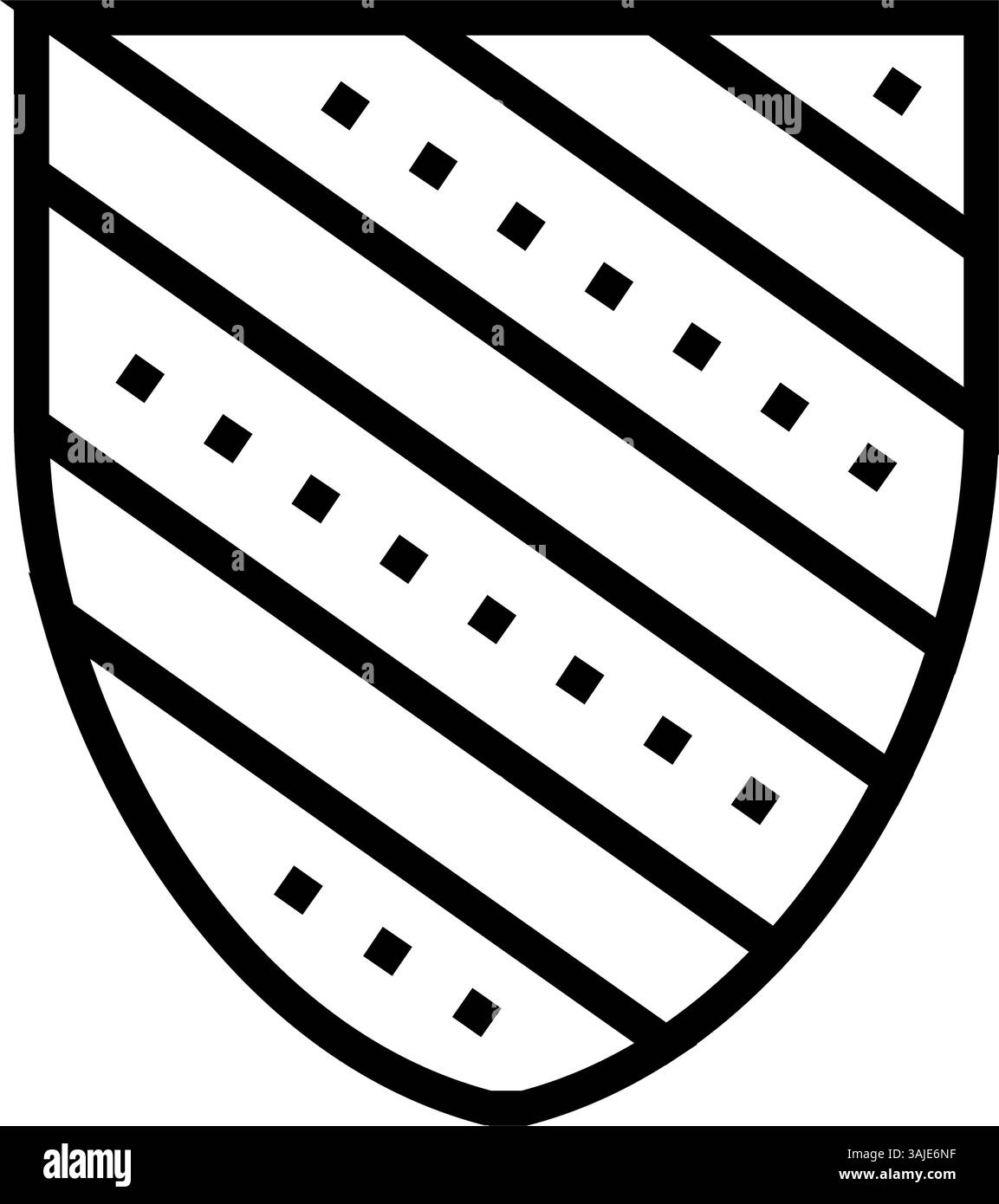 coat arms medieval heraldry line icon vector illustration Stock Vector ...