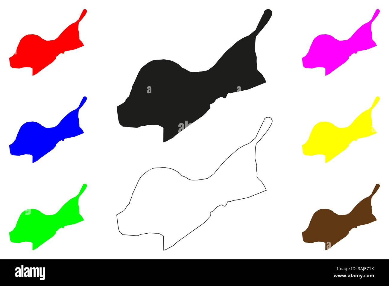 Hoshangabad city (Republic of India, State of Madhya Pradesh) map ...