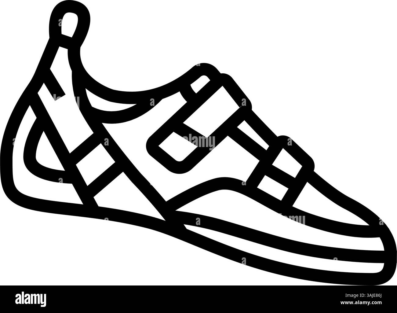 shoes rock climbing line icon vector illustration Stock Vector Image ...