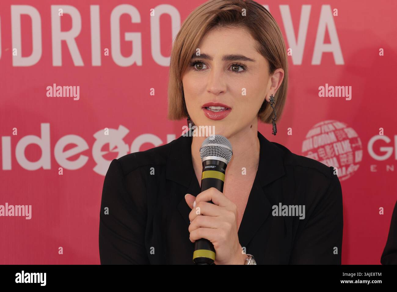 Actress Cassandra Sanchez-Navarro attends the press conference for the movie Loco por ella at ...