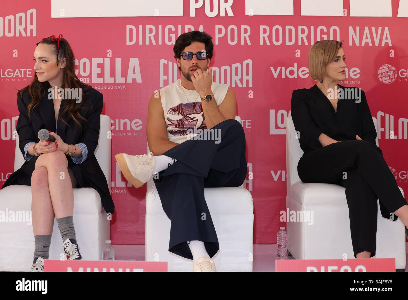 (L-R) Minnie West, Diego Klein, and Cassandra Sanchez-Navarro attend ...